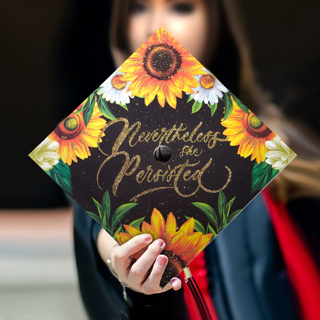 Nevertheless She Persisted｜grad Cap Toppers-graduation Caps Decoration ...