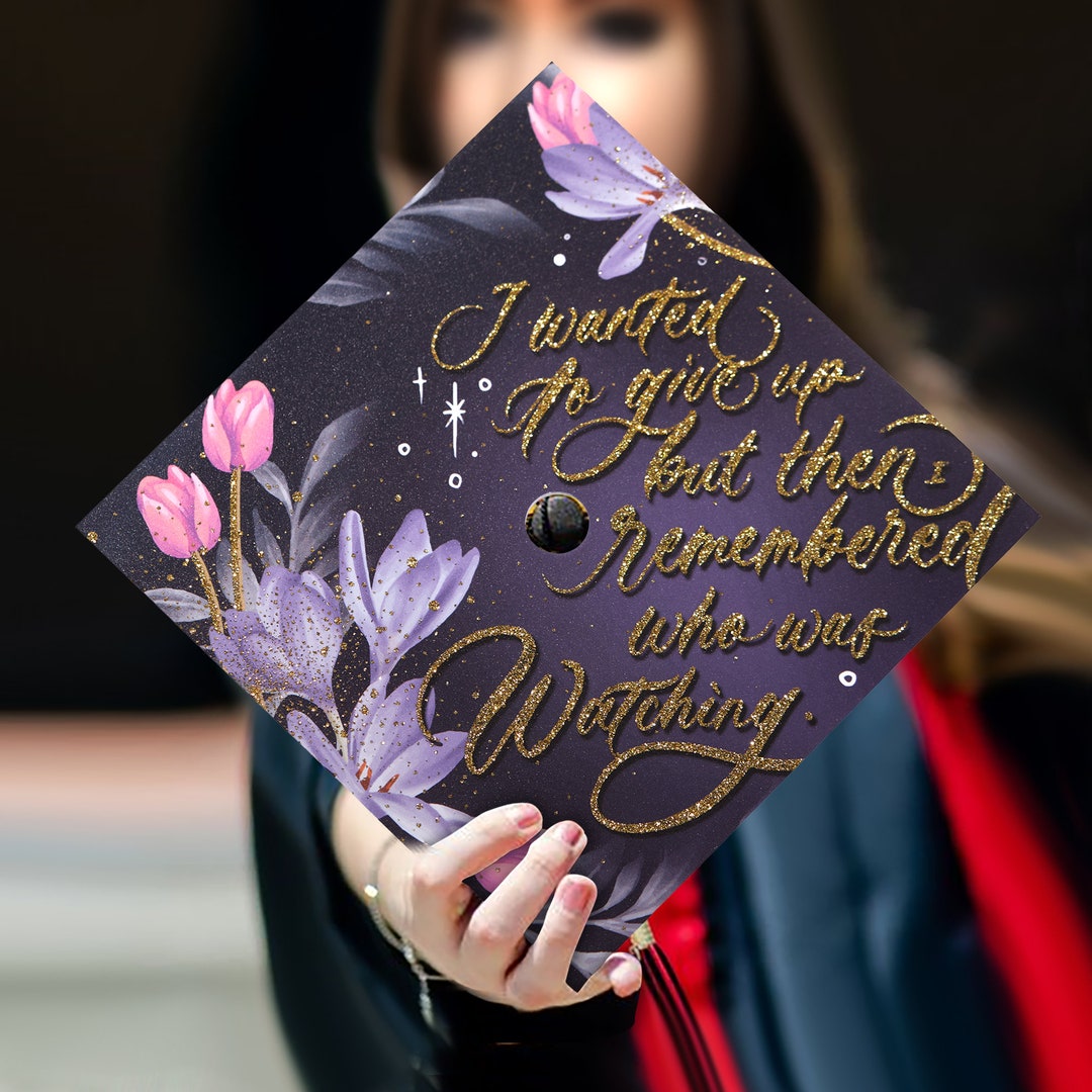 I Wanted to Give up but Then...｜grad Cap Toppers-graduation Caps ...
