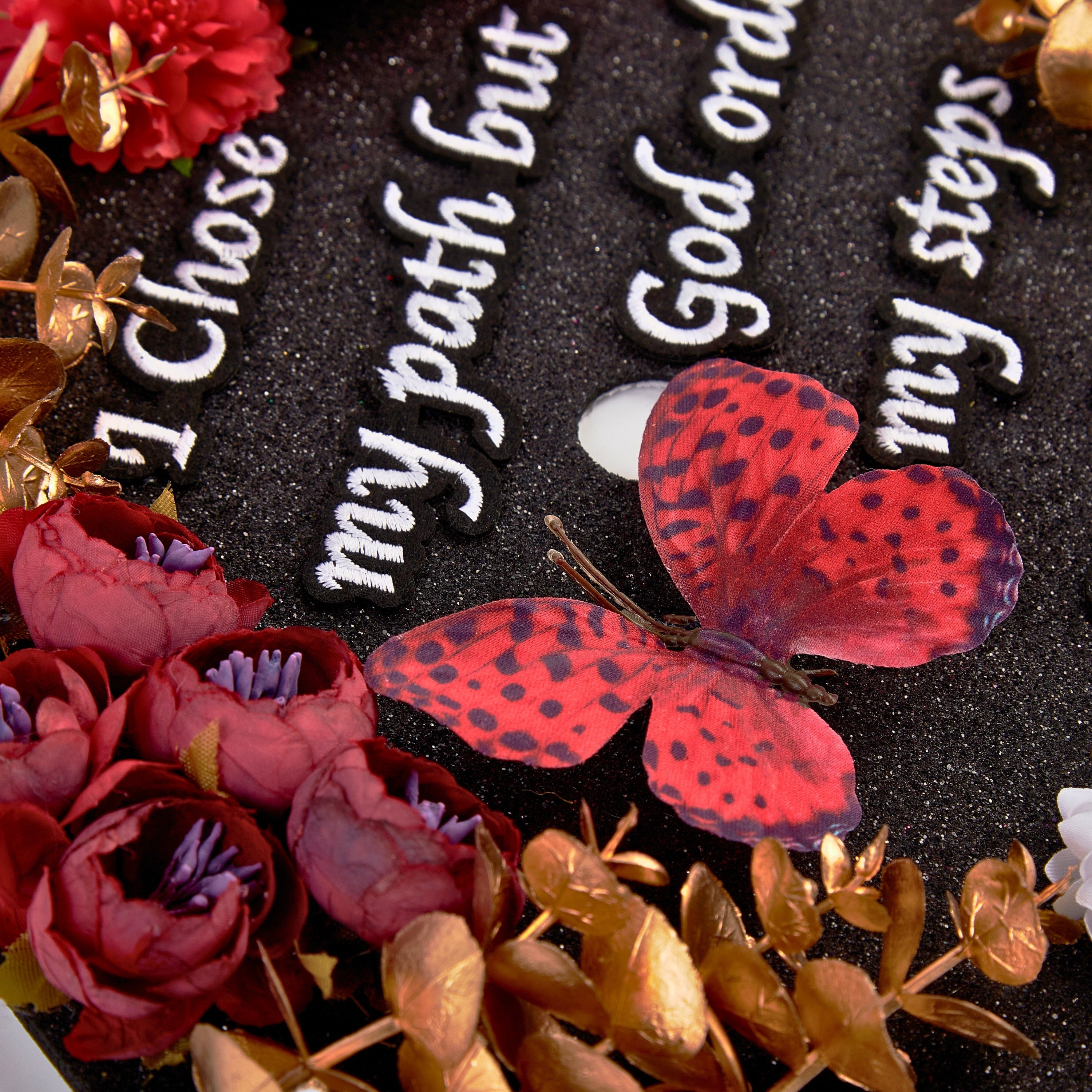 I Chose My Path but God Ordered My Steps｜designer Graduation Caps ...