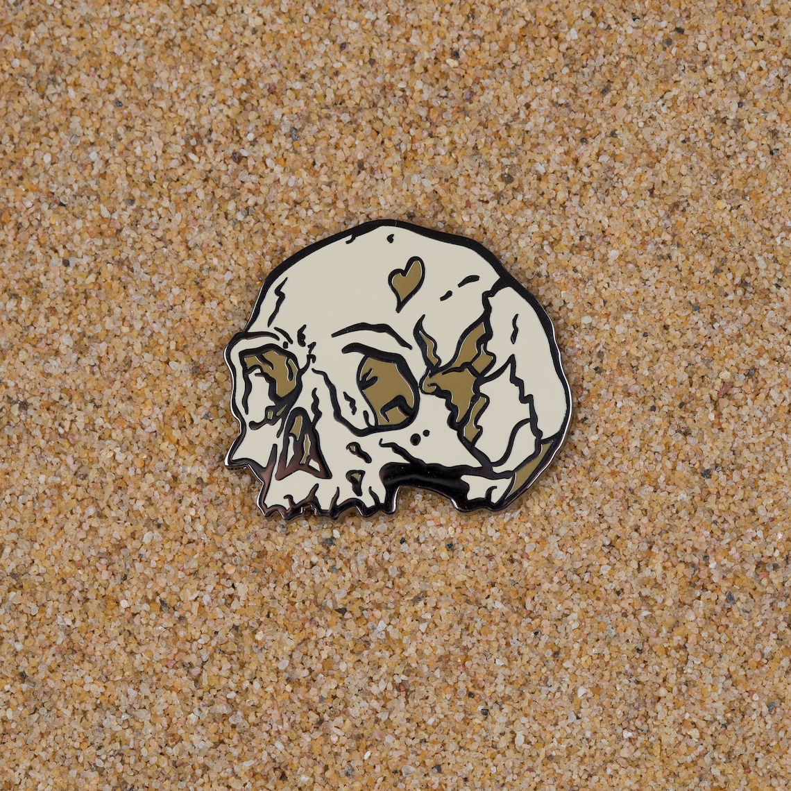 Skull Enamel Pin | Etsy