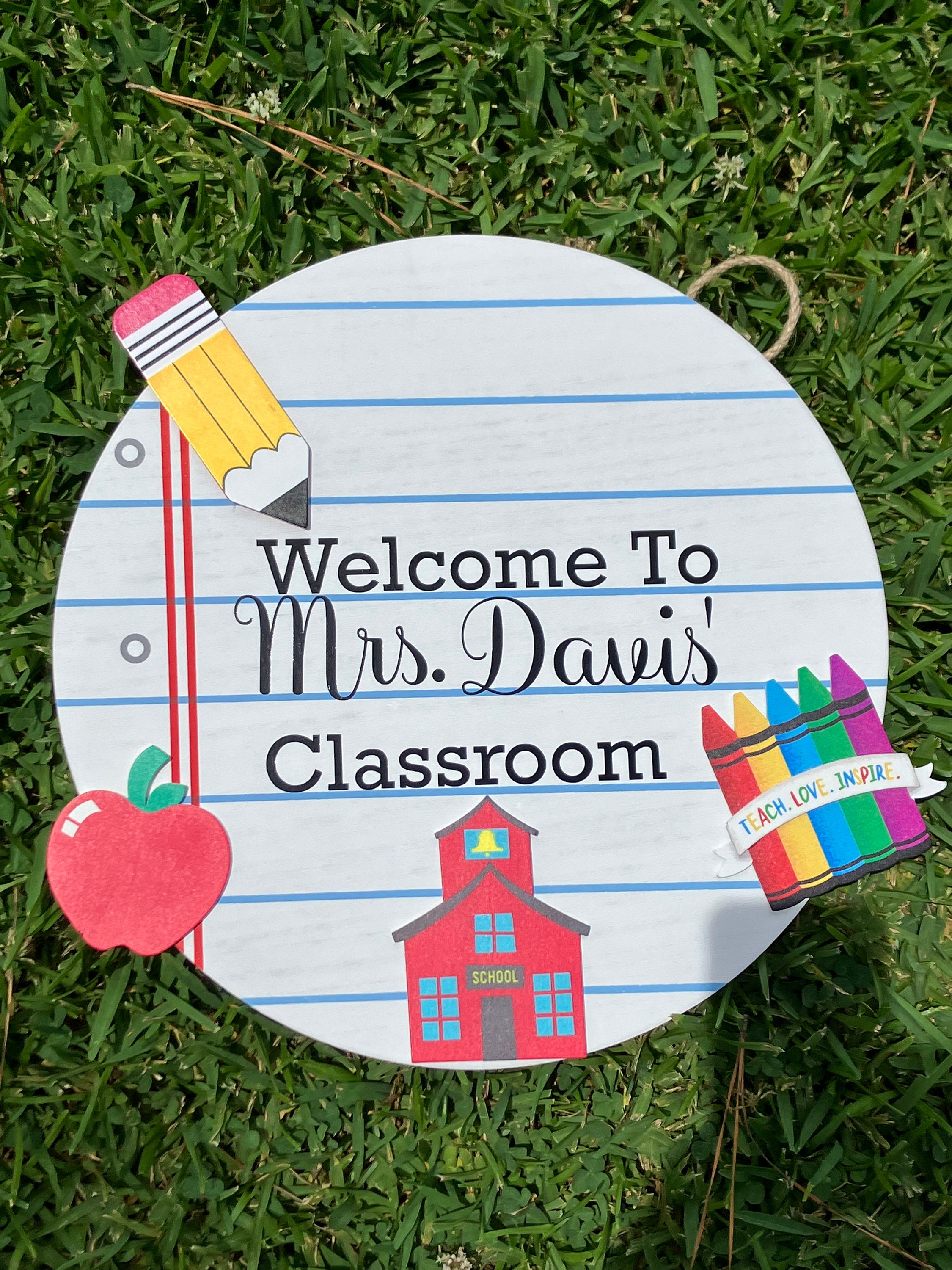 Personalized Teacher Door Sign - Etsy