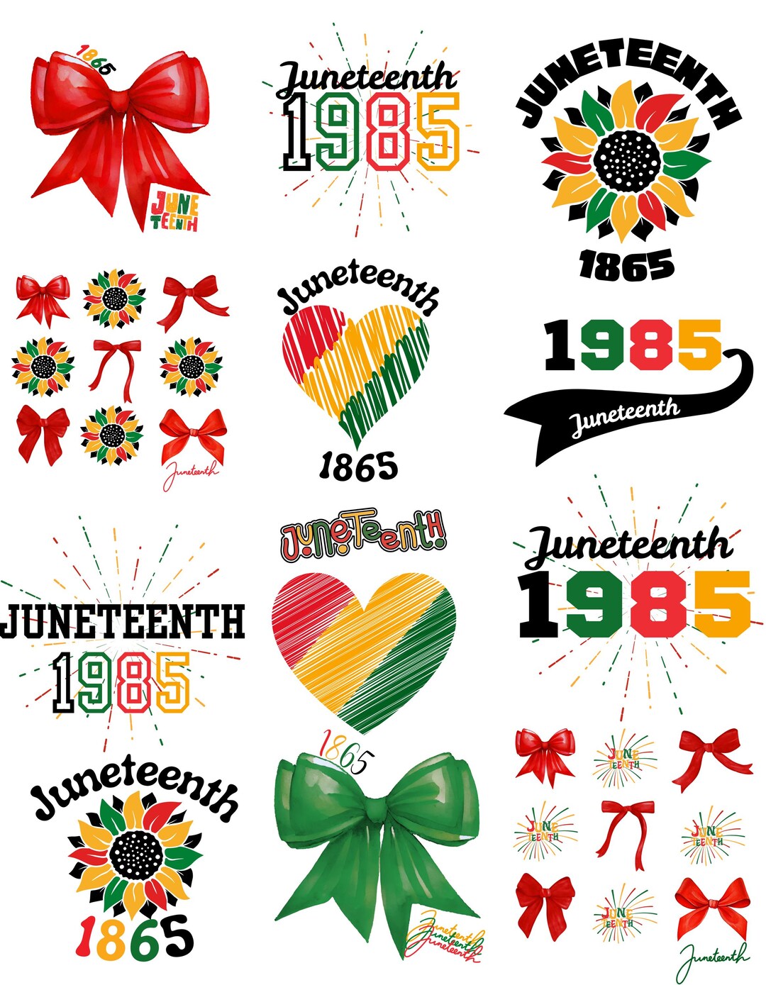 Juneteenth Digital Design Bundle,png, Freedom Day,1865,black History - Etsy