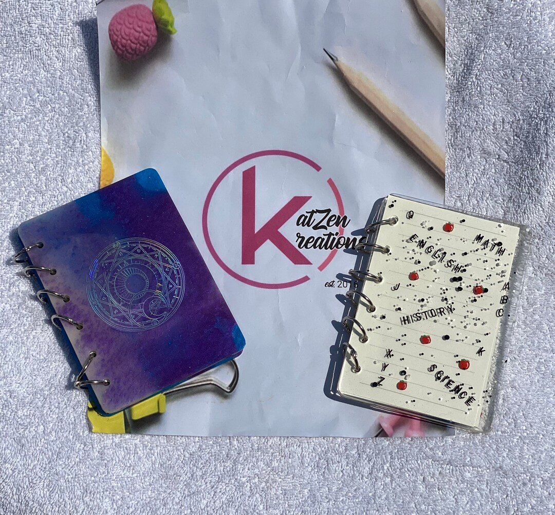 Custom A7 Resin Notebook, Refillable, Journal, Planner, Reusable ...