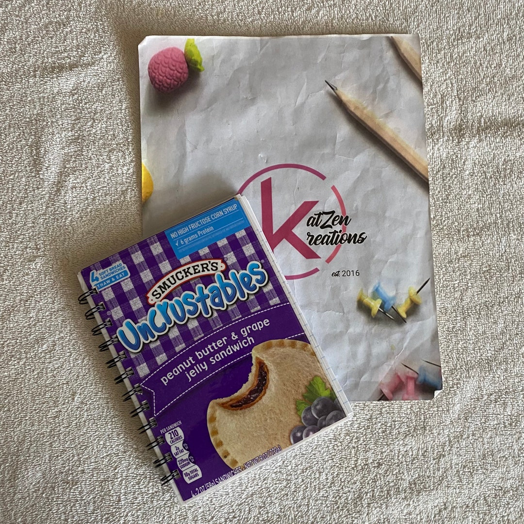 Handmade Peanut Butter & Jelly Note Book, Wire Bound Sketch Book ...