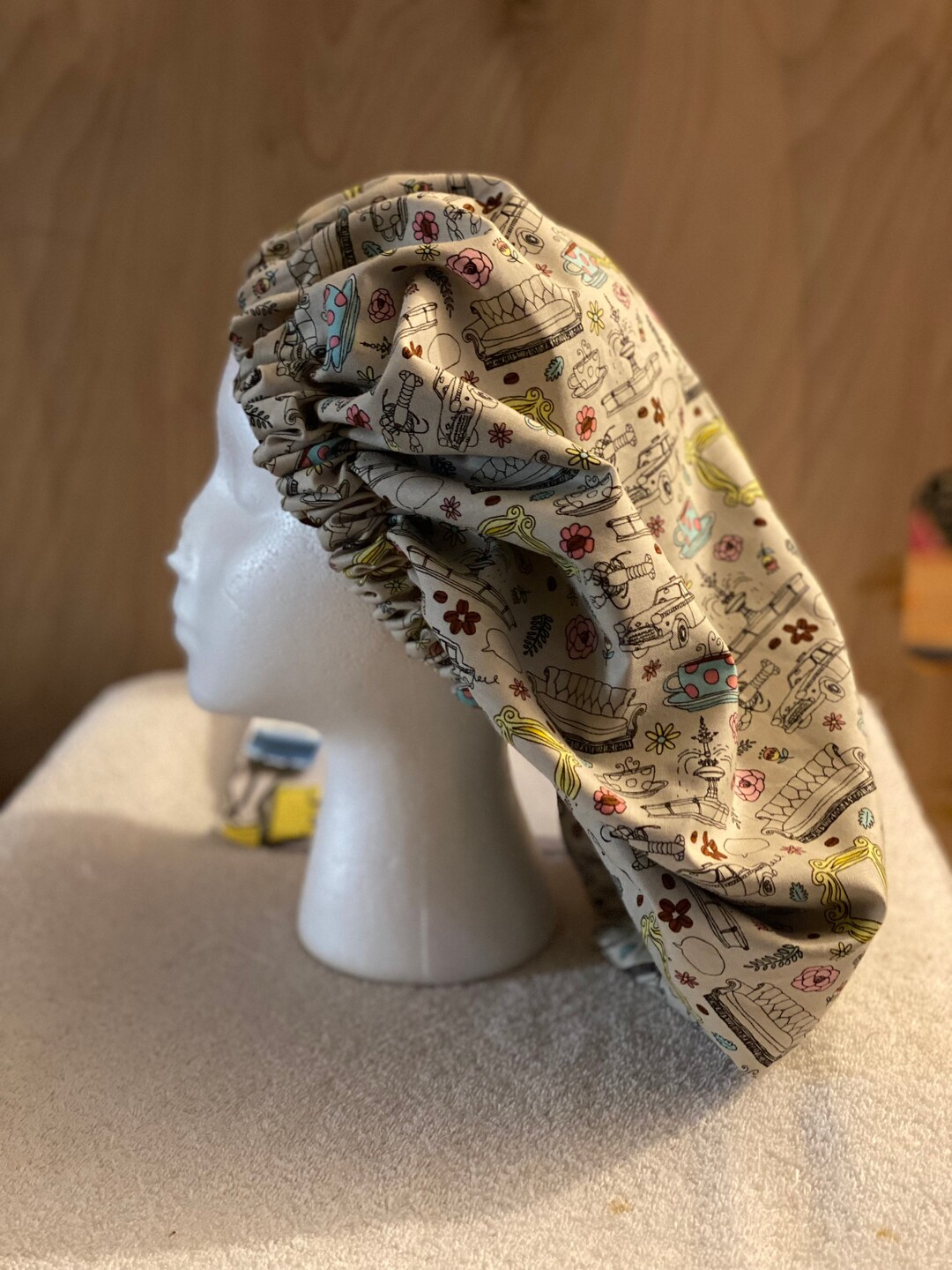 Custom Made TV Family Adult Bonnet, Satin Bonnet, Sleep Cap, Satin ...