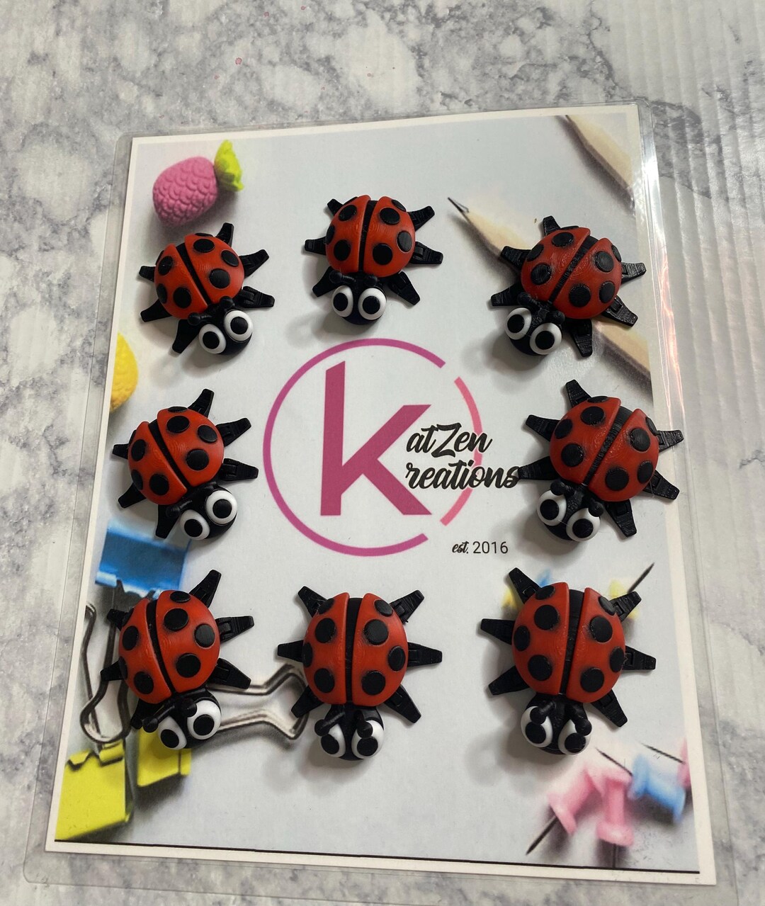 Cute 3D Articulated Printed Ladybug, Ladybug Figurine, Animal, Fidget ...