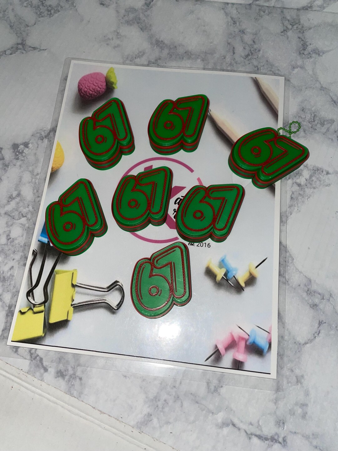 Handmade 3D 67 Clicker, Fidget Toy, Keyboard Clicker, Desk Decor ...