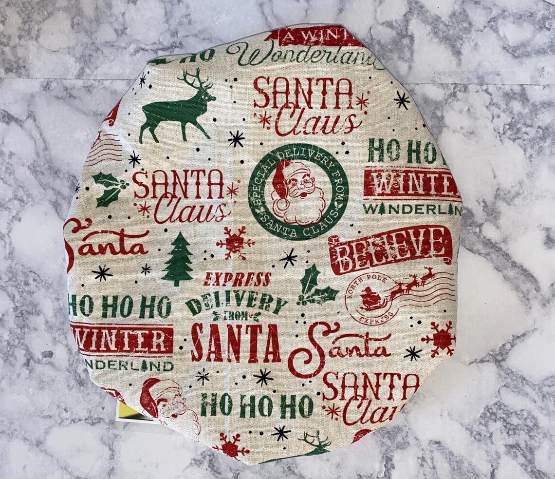 Custom Made Santa. Adult Bonnet, Satin Bonnet, Sleep Cap,satin Lined ...