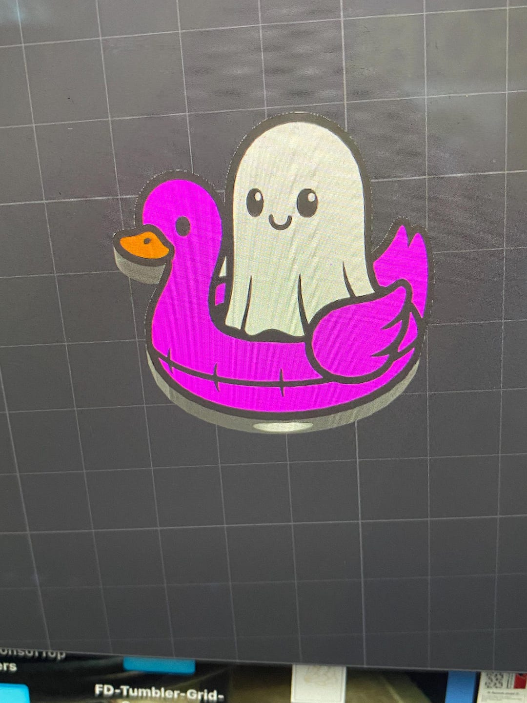 Cute Ghost Straw Topper Digital File, Duck Floatie, Halloween, Stl File ...