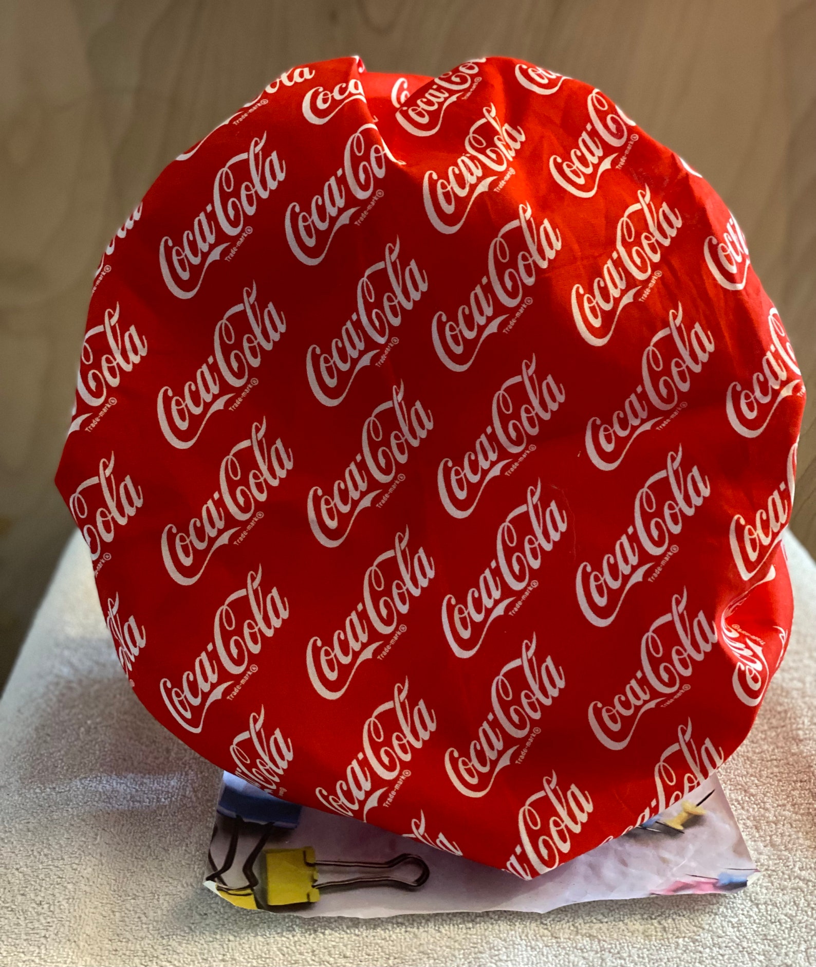Hand Made Custom Soda Adult Bonnet, Cotton/satin Bonnet, Sleep Cap ...