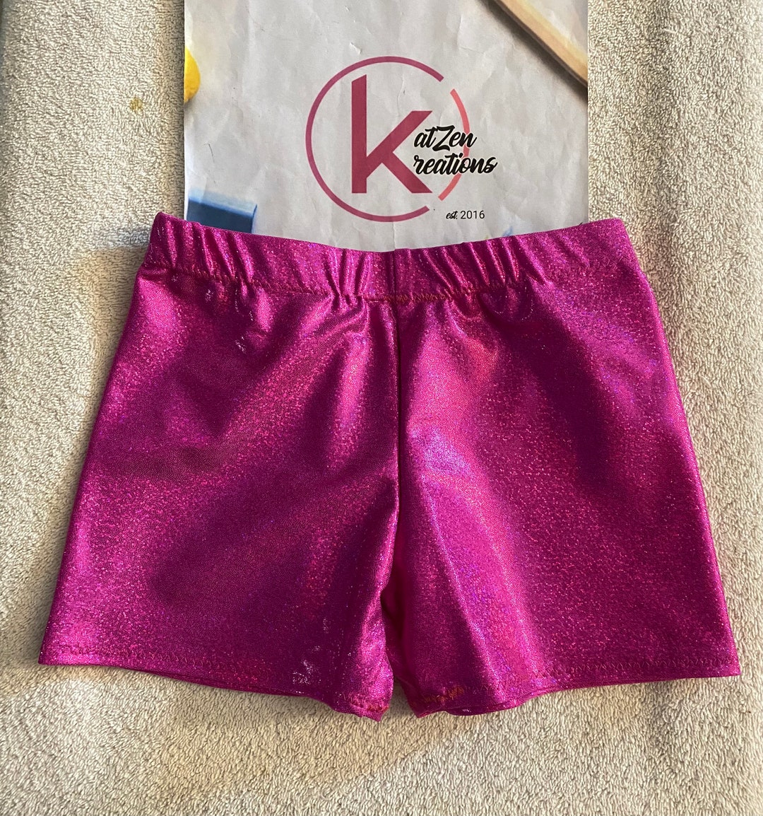 Neon Pink Shorts Cheer Shorts Dance Shorts Gymnastics Shorts Practice ...