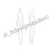 Fashion Female Croqui Template - Front and Back - Etsy