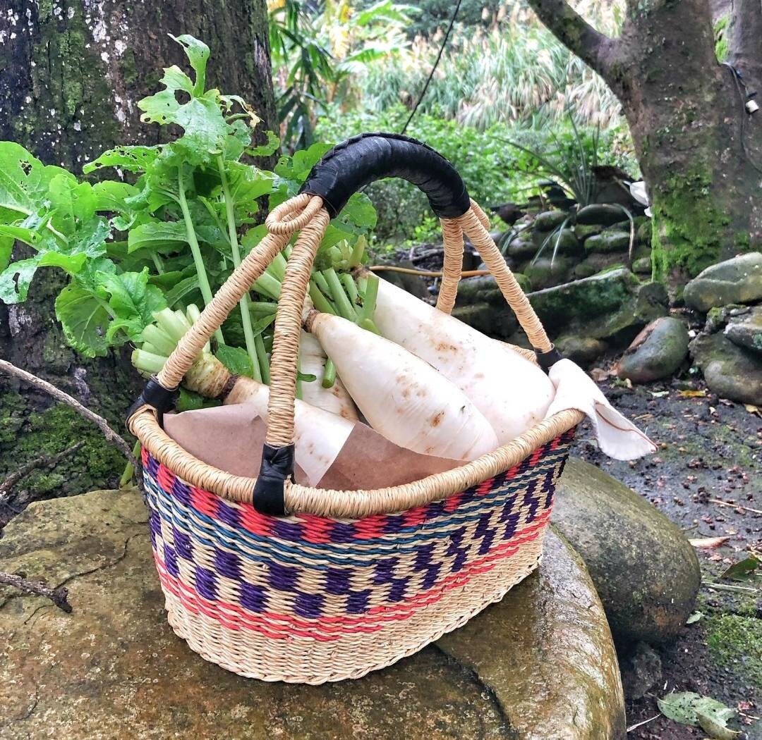African Bolga Market Basket, Fruit Gathering Basket, Gift Baskets for ...