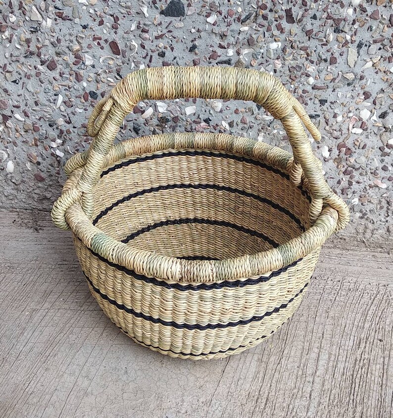 Small Basket Bolga Market Basket Picnic Basket market | Etsy