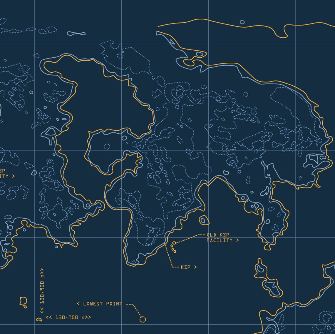 Kerbal Space Program Map Video Game Decor Video Game - Etsy