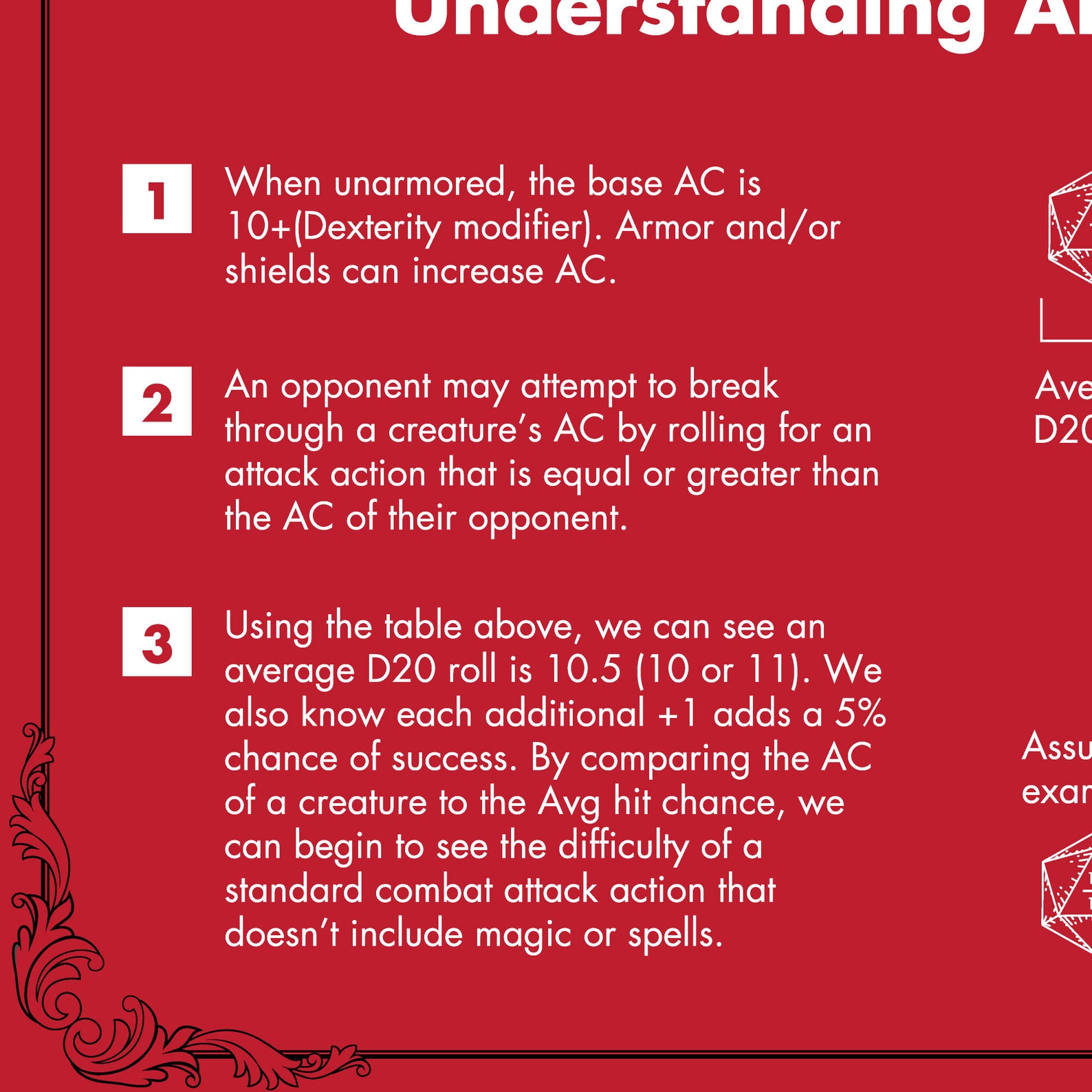 Dnd D20 Dice Reference Dnd Map Special Listing - Etsy