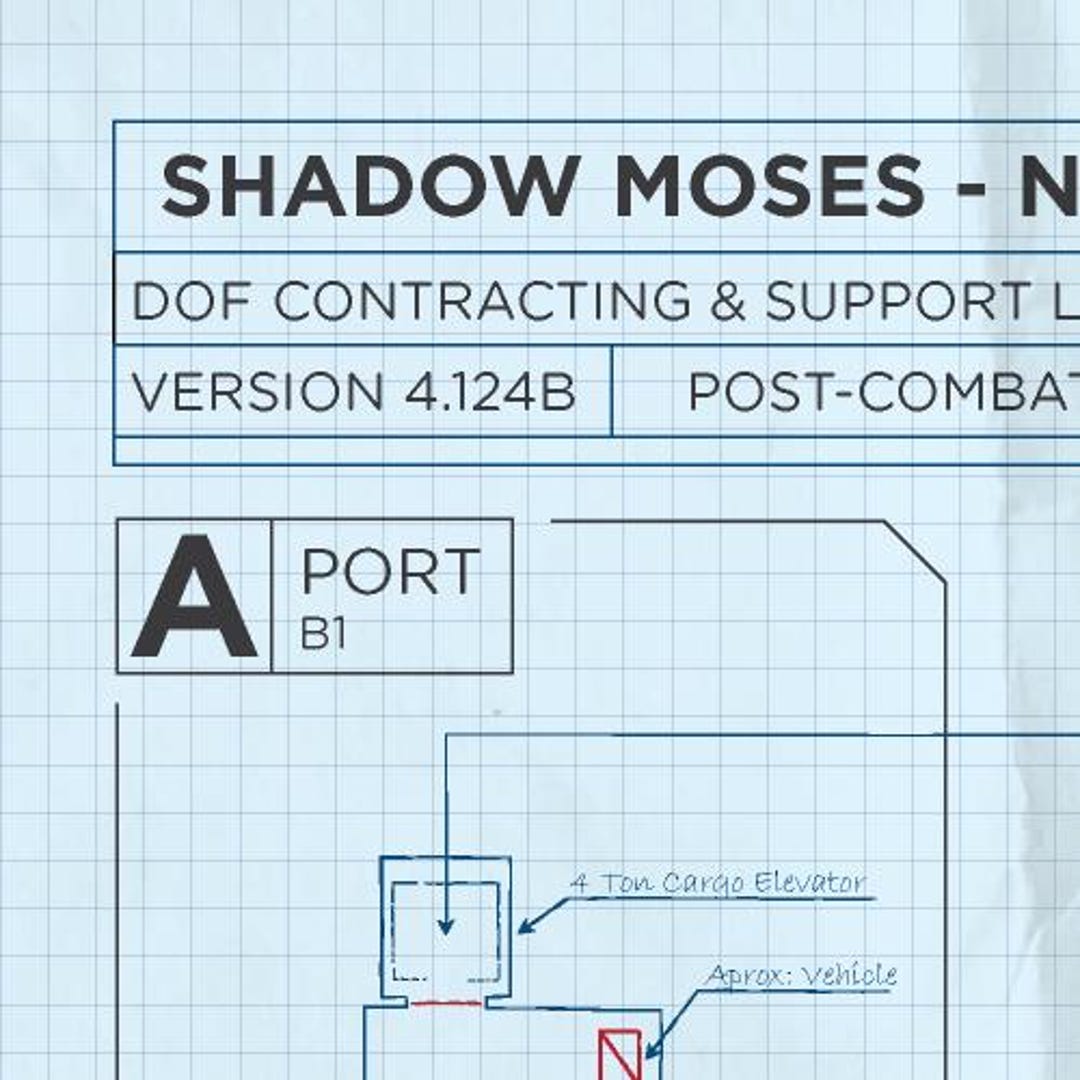 Shadow Moses Blueprints | Metal Gear Solid | Video Game Poster & Geek ...