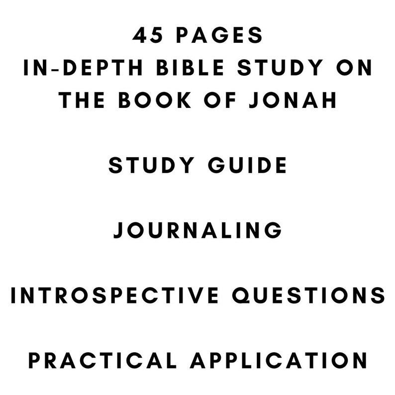 Jonah Bible Study Guide - Etsy