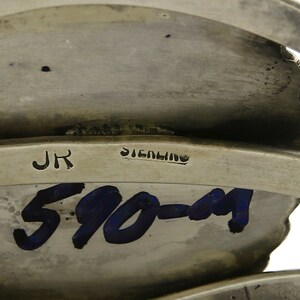 Women's .925 Silver Crescent Valley Turquoise Signed Jerry - Etsy