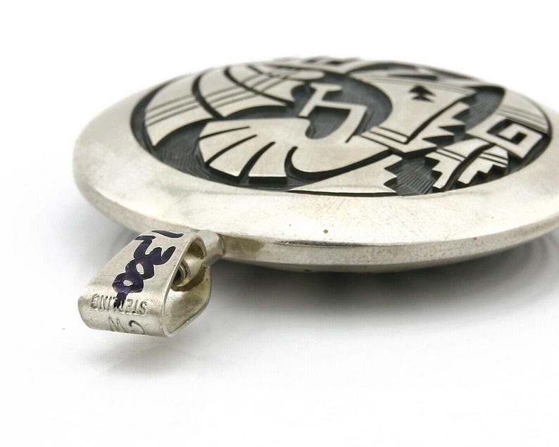 Navajo Spinner Pictograph Spinner Signed Artist CW .925 SOLID Silver ...