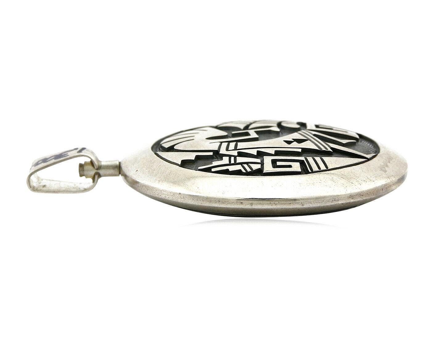 Navajo Spinner Pictograph Spinner Signed Artist CW .925 SOLID Silver ...