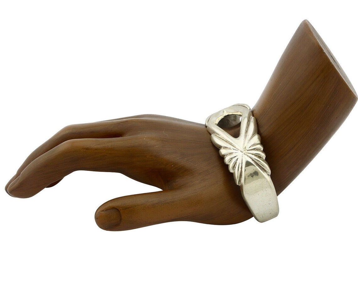 Navajo Sand Cast Bracelet .925 Silver Native American Artist - Etsy