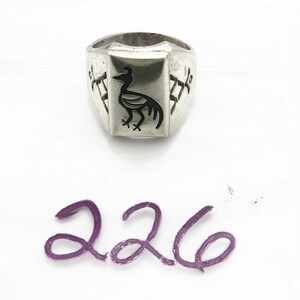 Navajo Road Runner Ring .925 Handmade Native American C.80's - Etsy