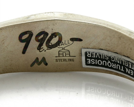 C. 1980's Signed Navajo Artist Ernest Benally Inlaid … - Gem