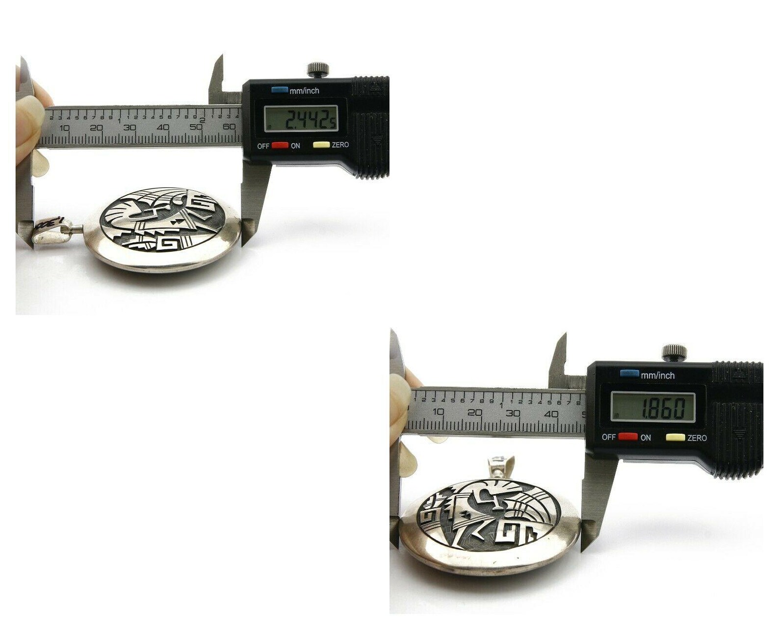 Navajo Spinner Pictograph Spinner Signed Artist CW .925 SOLID Silver ...