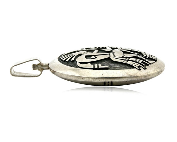 Navajo Spinner Pictograph Spinner Signed Artist TT .9… - Gem