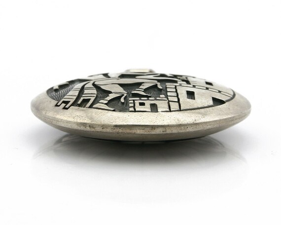 Navajo Spinner Pictograph Spinner Signed Artist TT .9… - Gem