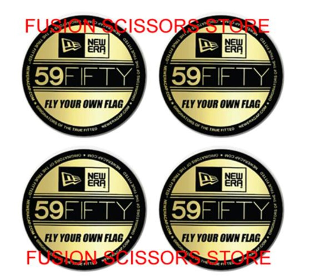New Era Cap 59fifty 9fifty Gold Stickers Replacement Fly Your Own Flag ...