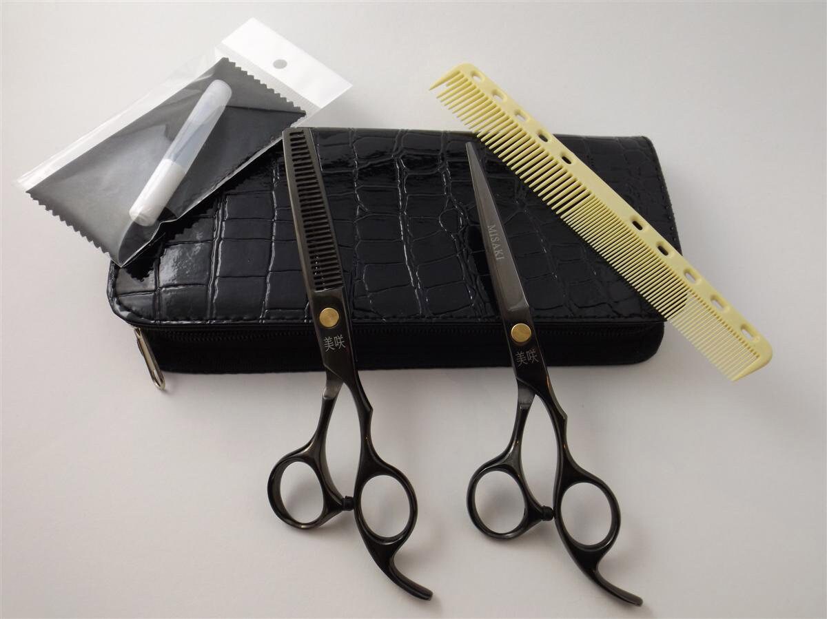 Misaki Hair Scissors Set Thinning&cutting 6.0 With Case and Cutting ...