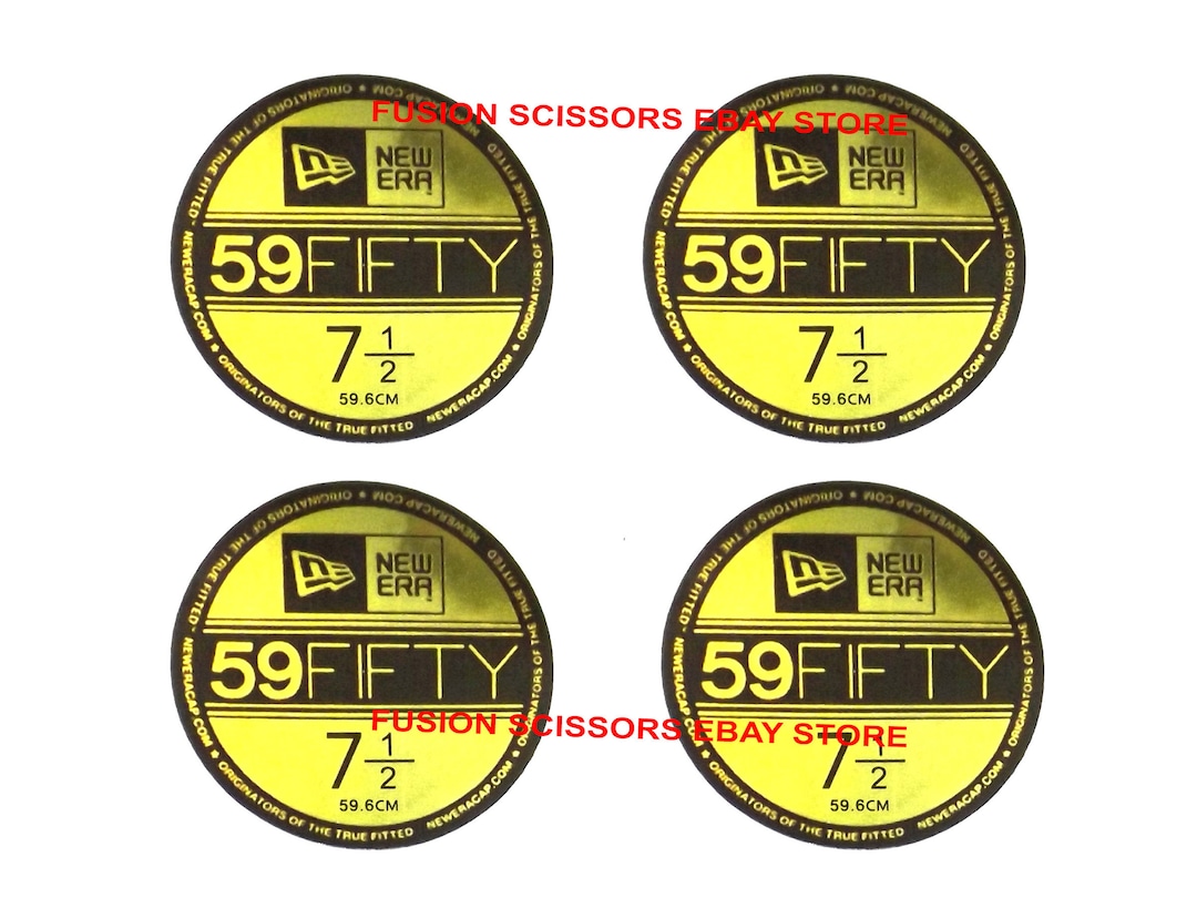 New Era Cap 59fifty 9fifty Gold Stickers Replacement - Etsy