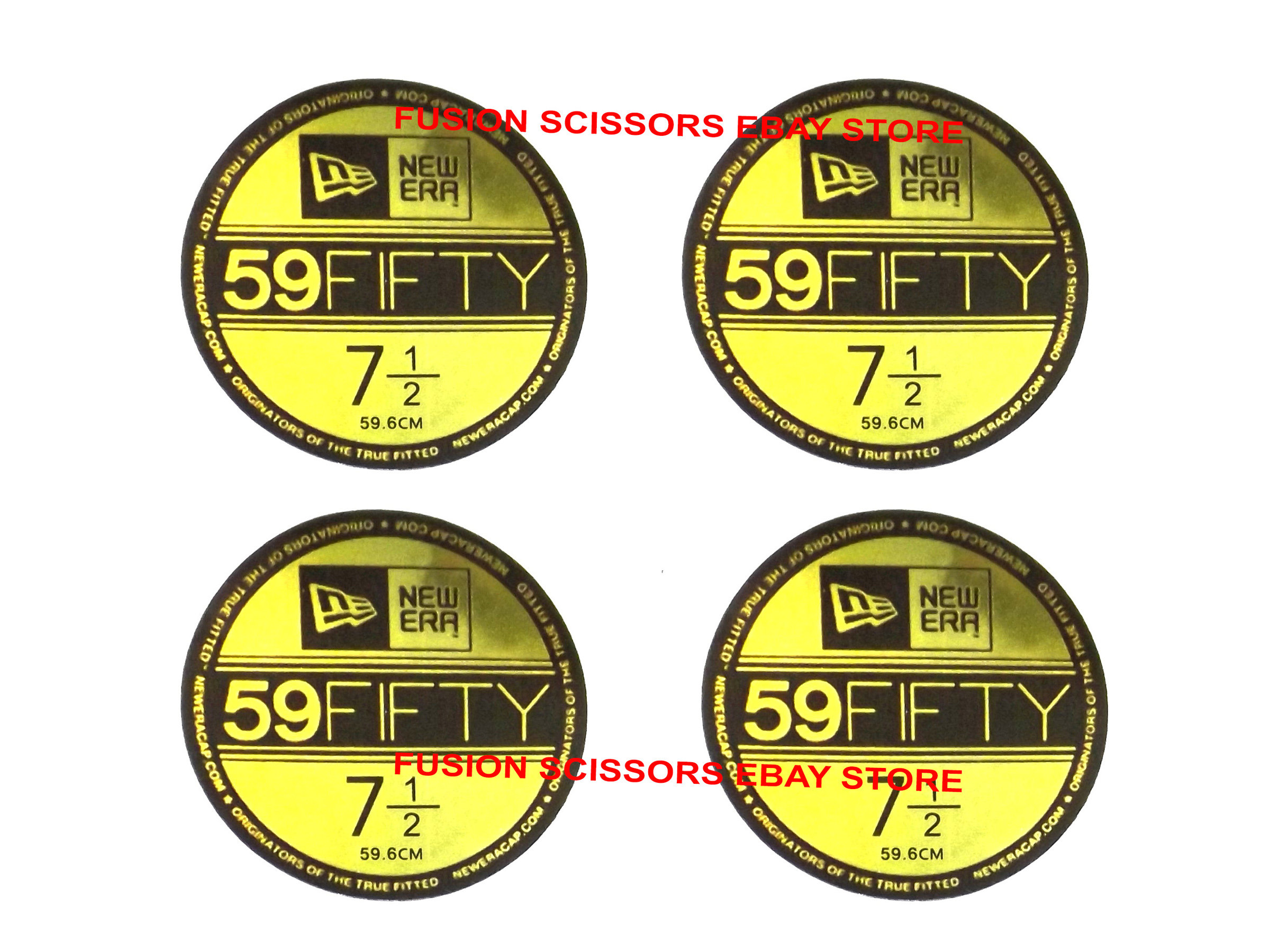 New Era Cap 59fifty 9fifty Gold Stickers Replacement - Etsy