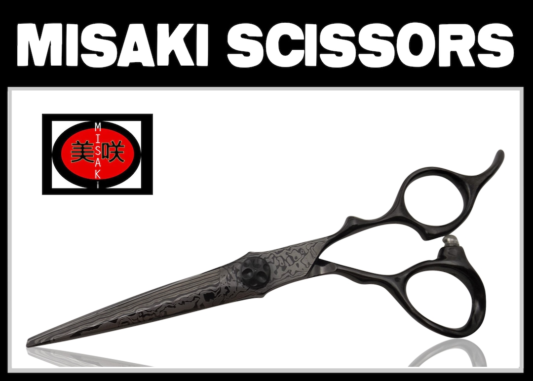 Black Damascus Design Hair Scissors 6.0 Inch Misaki MK37 - Etsy