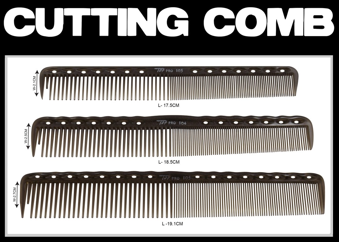 Professional Cutting Comb High Quality Fine Cutting Combs 3 Different ...