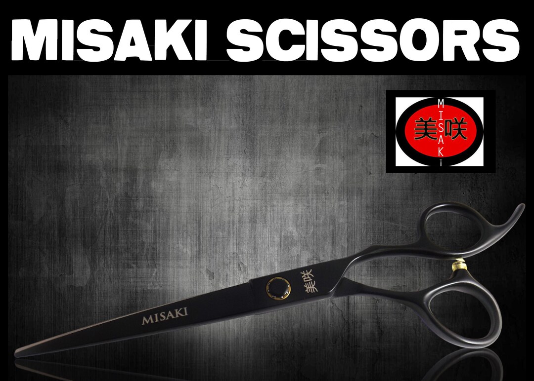 Barber Hair Scissors 7.0 Inch Black Misaki KS70 - Etsy