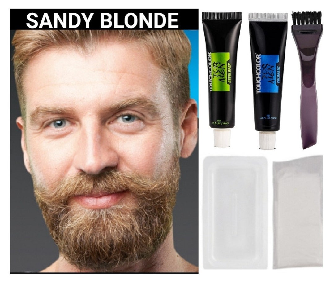 1 Kit-sandy Blonde Beard Moustache and Sideburns Hair Dye Cream Kit-dye ...