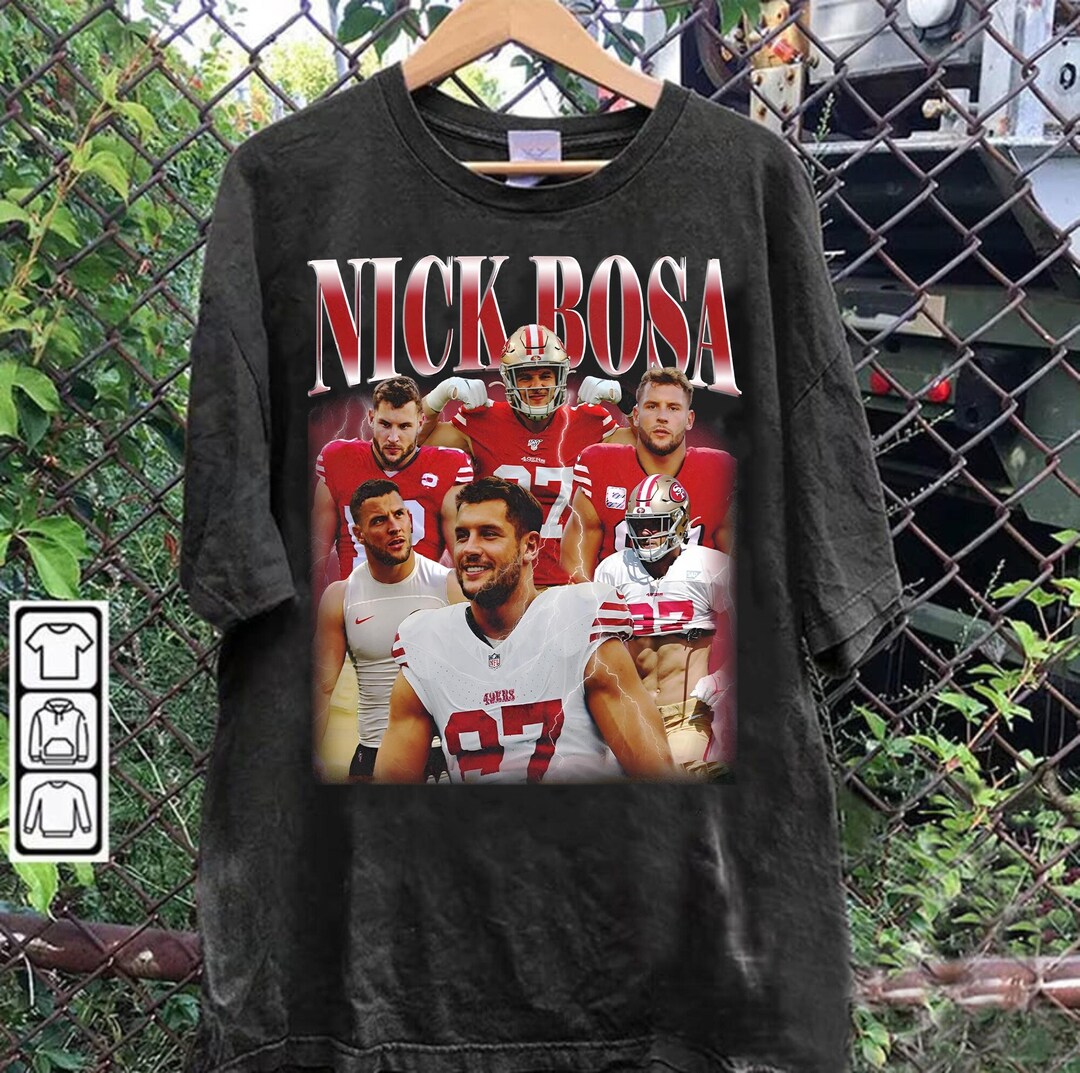 Limited Bootleg Nick Bosa Shirt, Nick Bosa Crewneck, Classic 90s ...