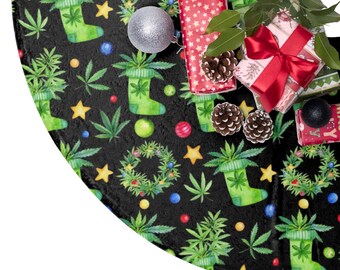 Black Tree Skirt and Stockings - Etsy