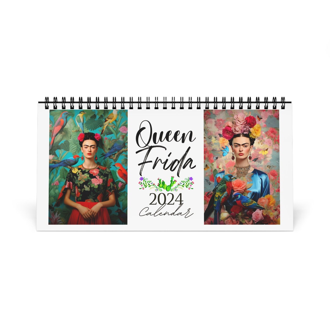Queen Frida 2024 Desk Calendar, Monthly Calendar, Frida Kahlo, 2024 ...