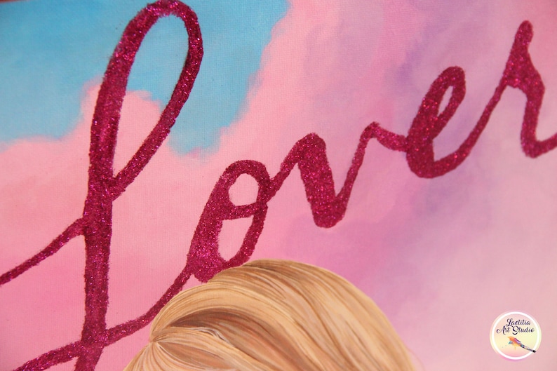 Taylor Swift Lover ERA Portrait, Original Acrylic Portrait Painting ...