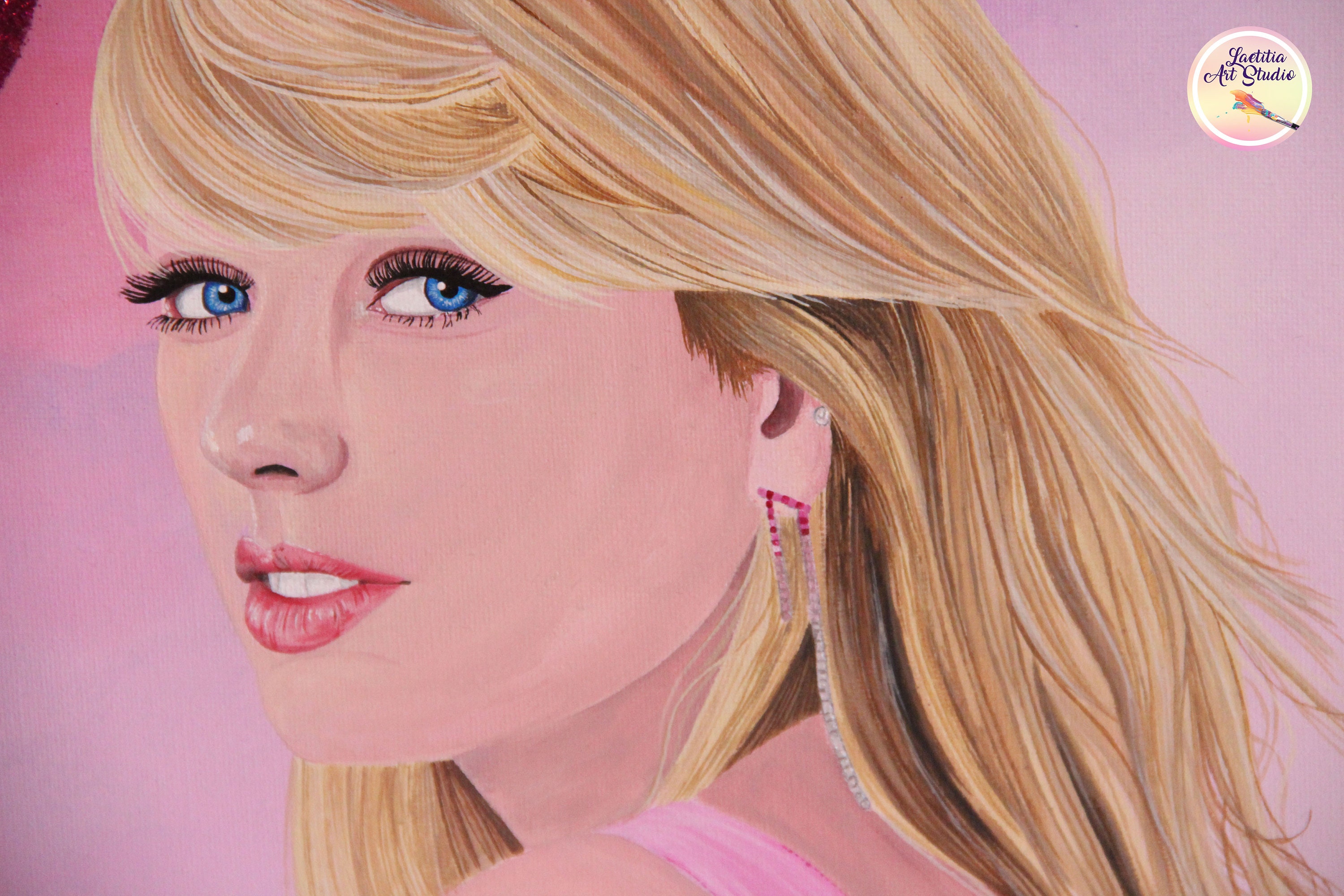 Taylor Swift Lover ERA Portrait, Original Acrylic Portrait Painting ...