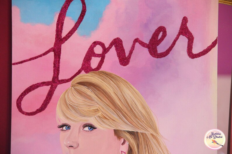 Taylor Swift Lover ERA Portrait, Original Acrylic Portrait Painting ...