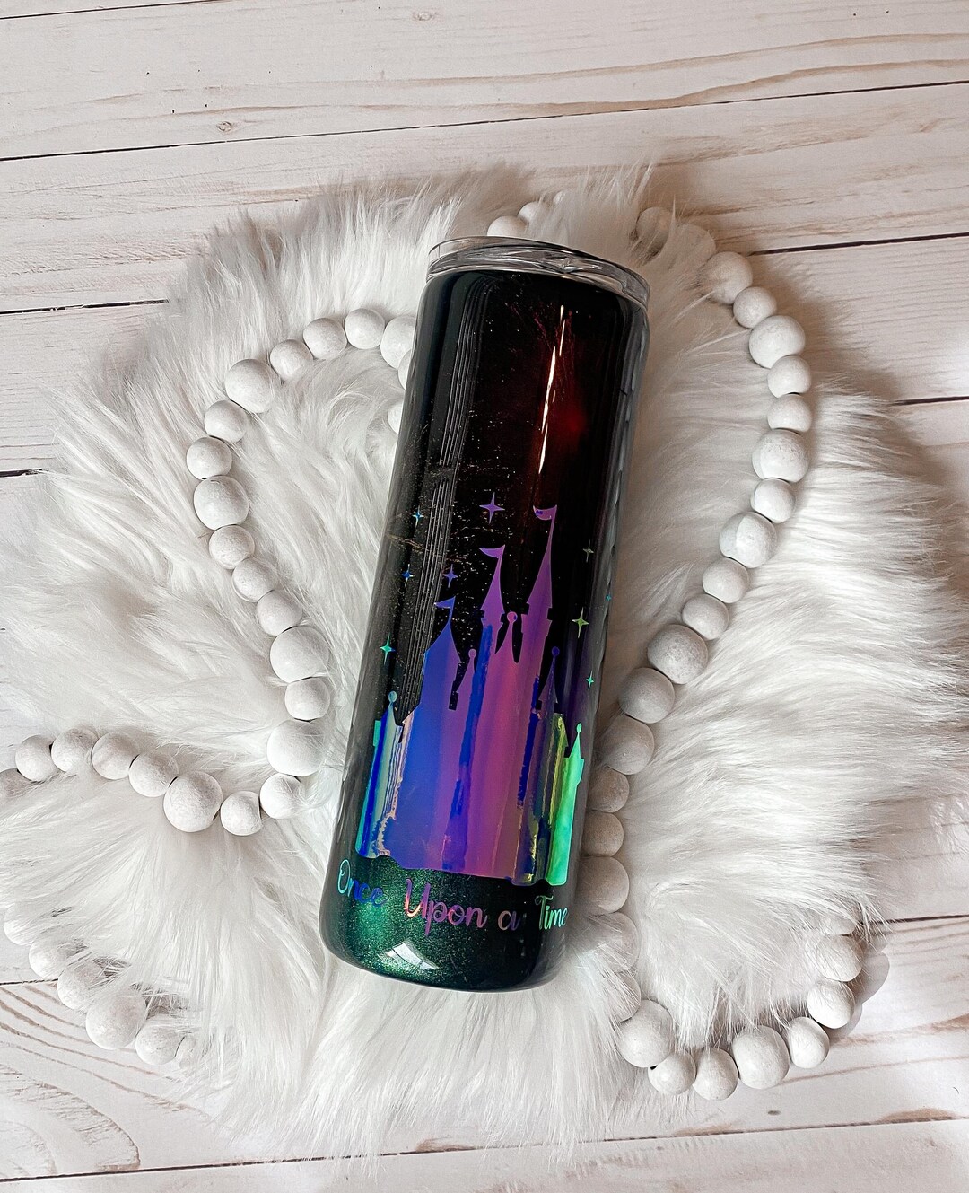 Once Upon A Time | Magic Castle Fireworks Epoxy Tumbler - Etsy