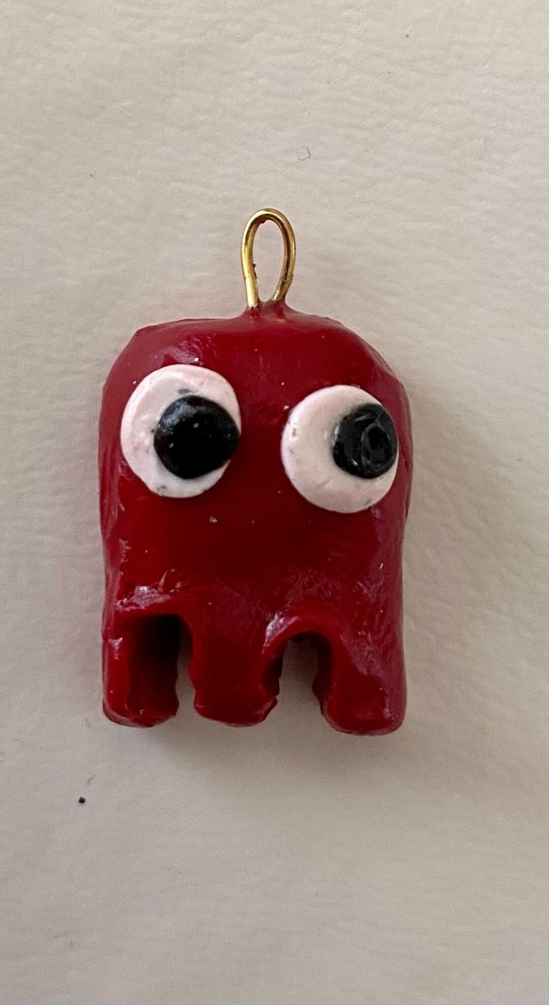 Pacman Ghost Charm/miniature Pacman Jewelry/ Polymer Clay Jewelry/pac ...