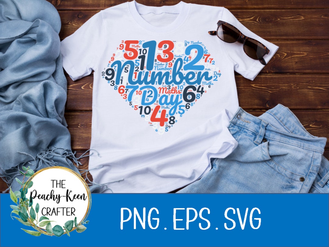 Number Day SVG National Math Day PNG Number Bubble Art Digital Download ...