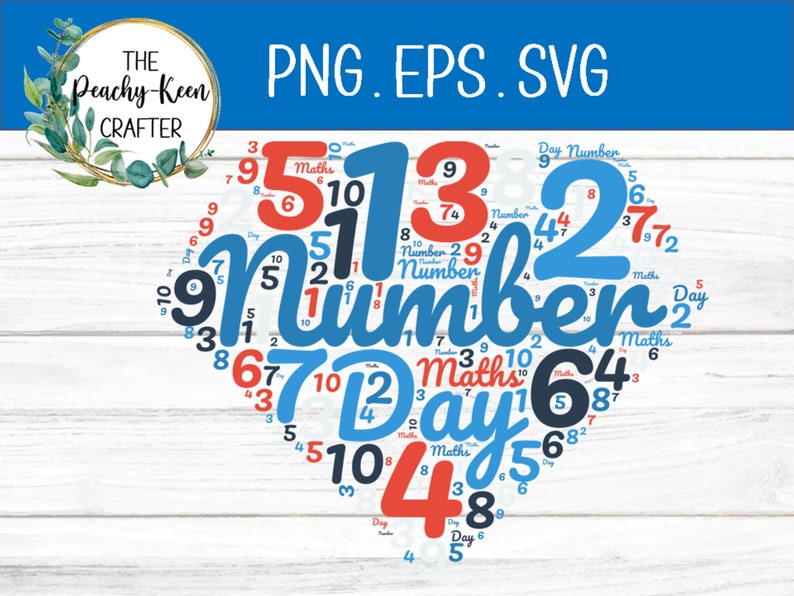 Number Day SVG National Math Day PNG Number Bubble Art Digital Download ...
