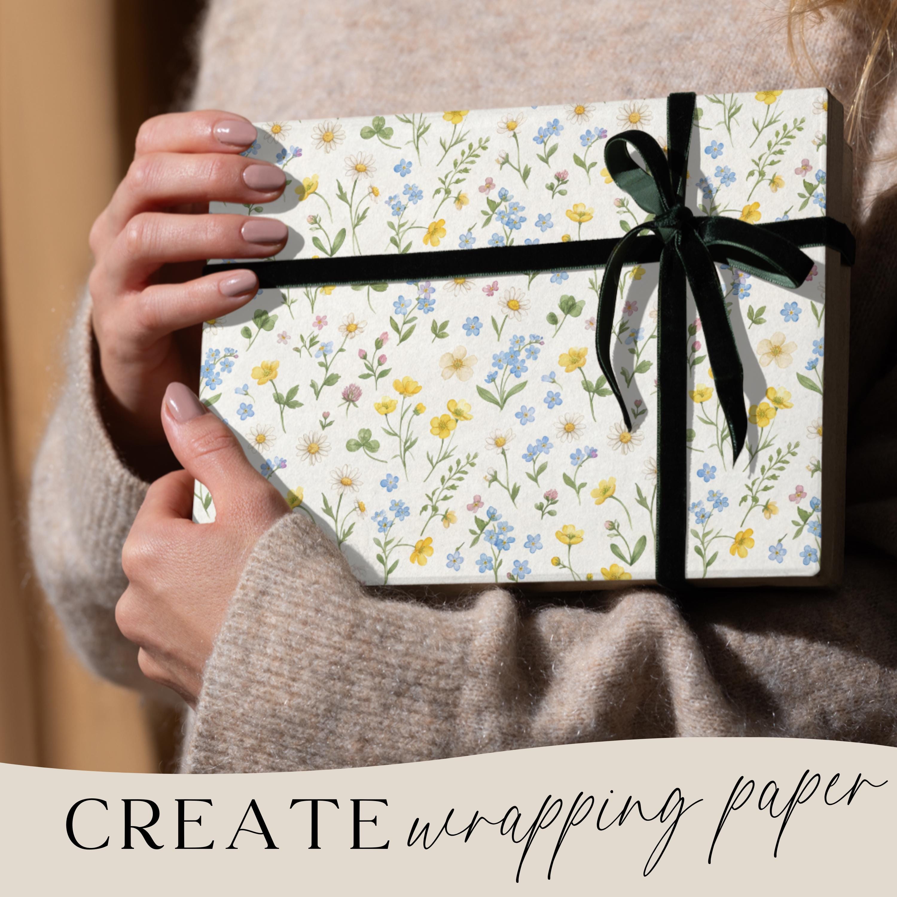 Spring Floral Seamless Patterns Watercolor Flower Digital Paper ...